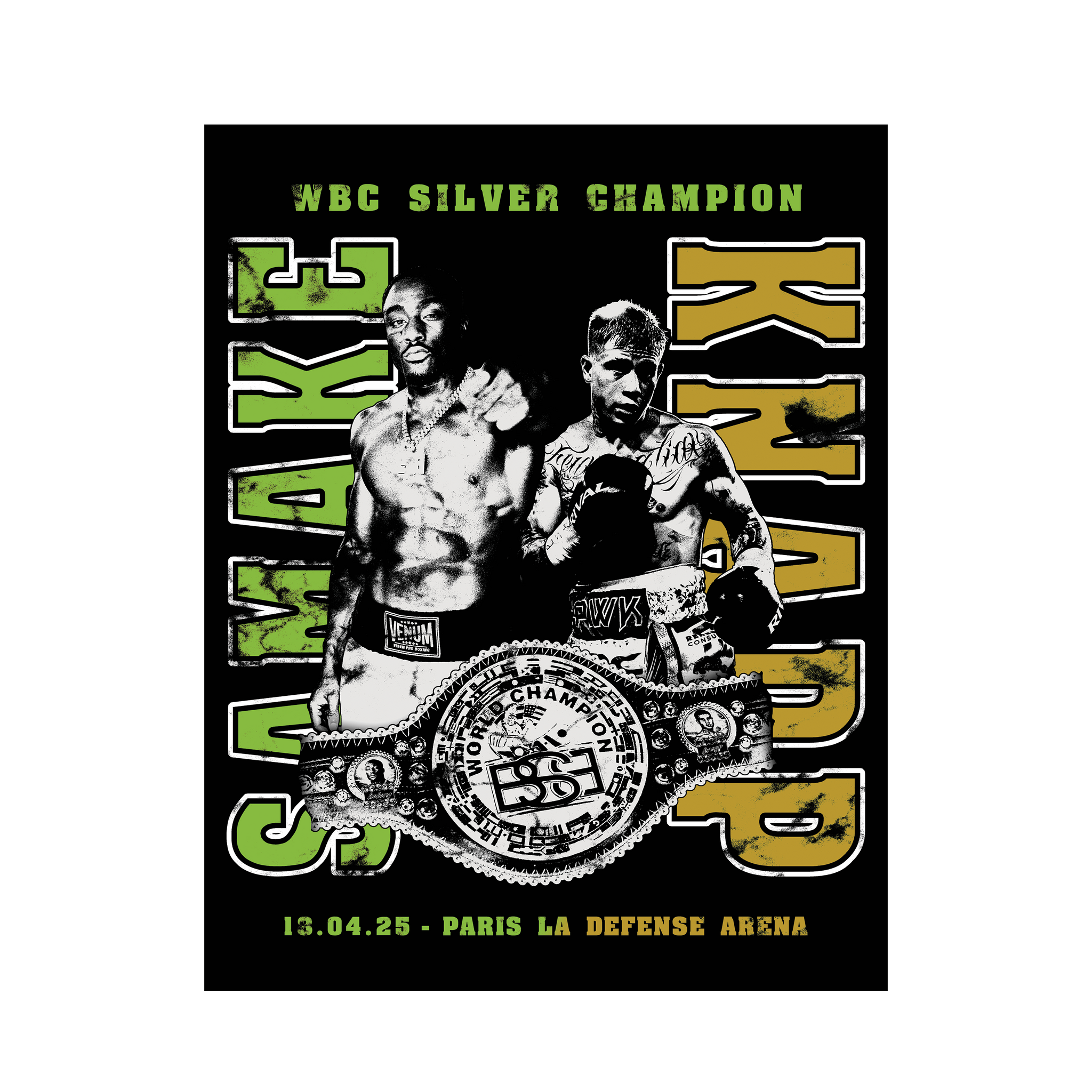 POSTER WBC SILVER CHAMPION BAKARY x KNAPP